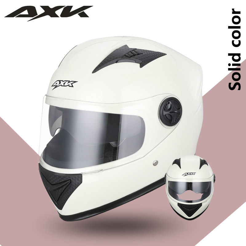 AXK/AKA 557 Double Miorr Motorcycle Full Face Helmet with ICC | Shopee ...