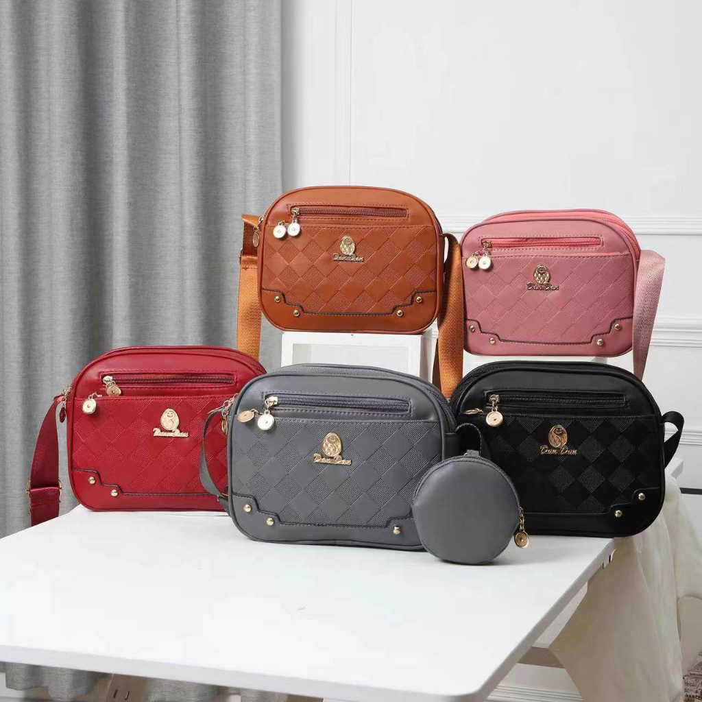 Dan Dan 2 in 1 sling bag w/coin purse | Shopee Philippines