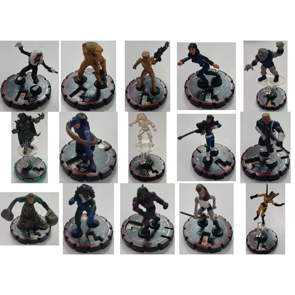 Marvel HeroClix Clobberin' Time Veterans Dr. Doom, She-Hulk, Black Cat ...