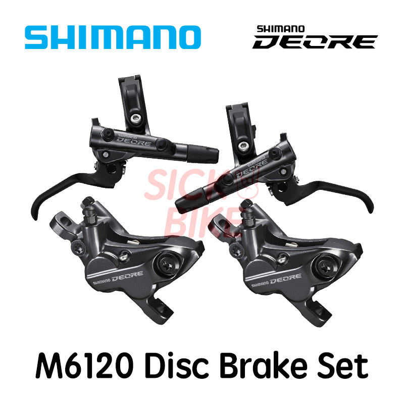 Shimano Deore BL-M6100 BR-M6120 MTB Hydraulic Disc Brake Set 4-piston ...