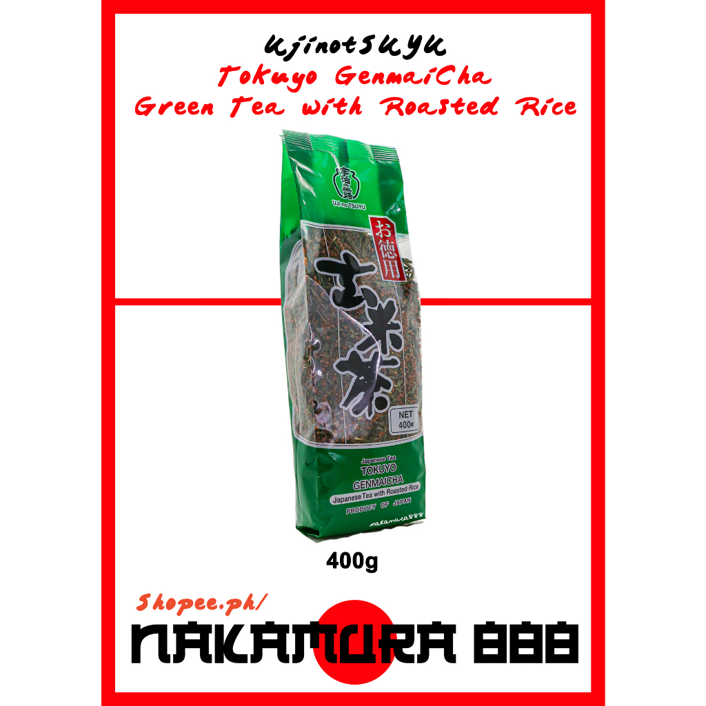 [Japan] Ujinotsuyu Tokuyo Genmaicha Green Tea with Roasted Rice - 400g | Shopee Philippines
