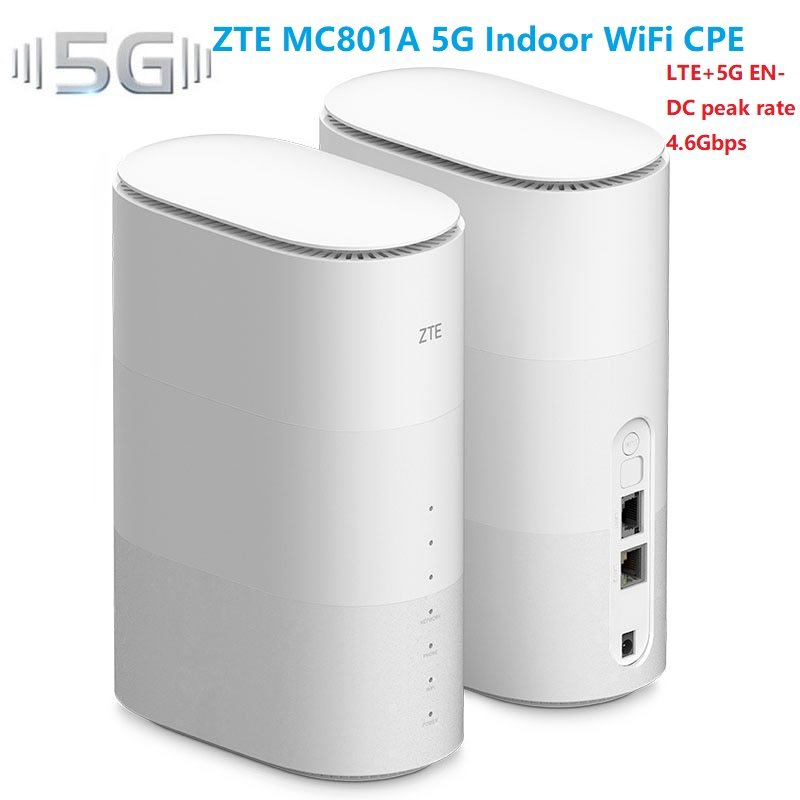 ZTE 5G Indoor CPE WIFI6 Gigabit Ethernet 5G wireless Router MC801A1 ...