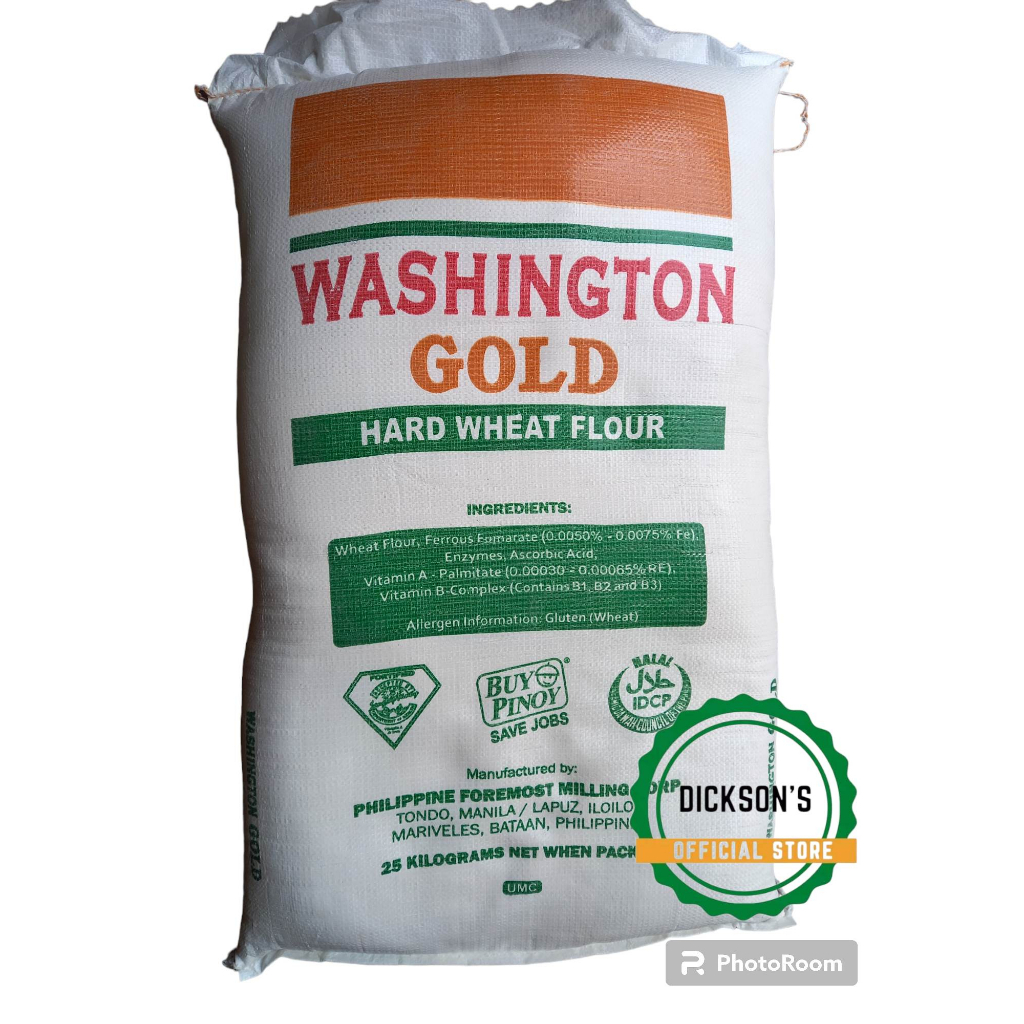 Washington Gold Hard Wheat Flour 25kgs | Shopee Philippines