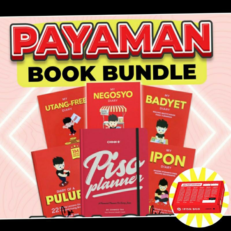PISO PLANNER (FREE DIARY BOOKS, Ipon box, secretd of the rich & successful,negosyo)by Chinkee ...