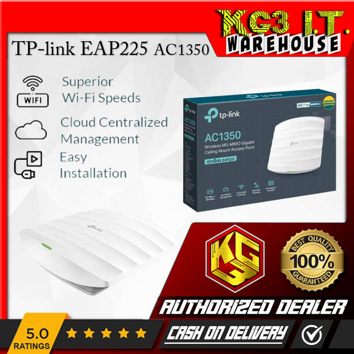 TP-Link Eap225 Ac1350 Wireless Mu-Mimo Gigabit Ceiling Mount Access Point | Shopee Philippines