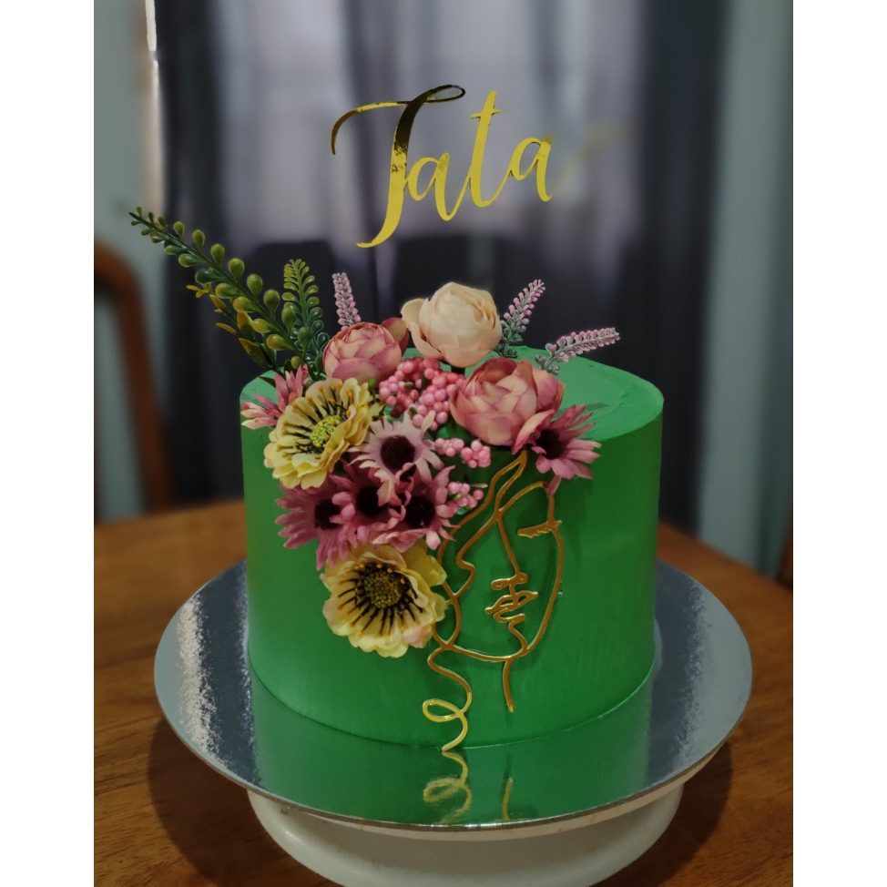 Cardstock Cake Topper Face Line Art | Shopee Philippines