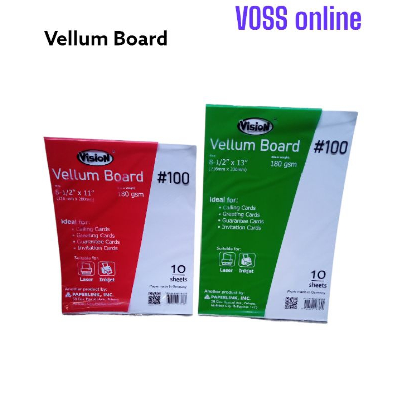 Vision Vellum Board Special paper Board Paper 10 sheets per pack ...