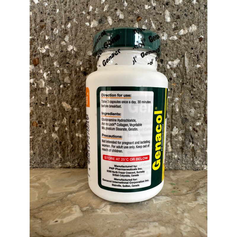 Genacol Plus Aminolock Collagen Plus Glucosamine 90 capsules per bottle ...