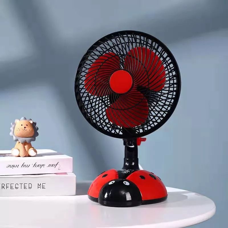 ladybug Base Fan Quiet Running Mini Fan Standard Electric Fan Mini Desk ...