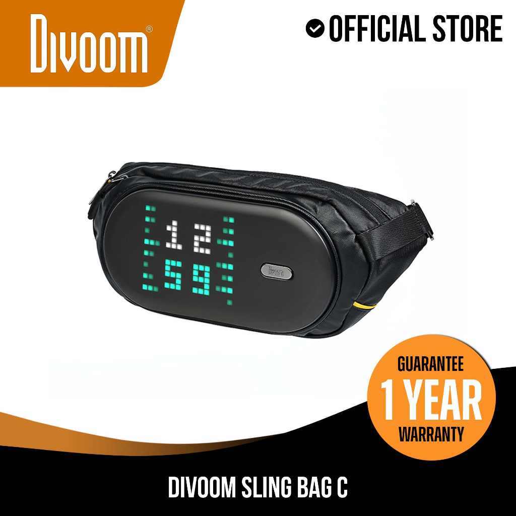Divoom Pixoo Sling Bag C Sling Bag Black | Shopee Philippines