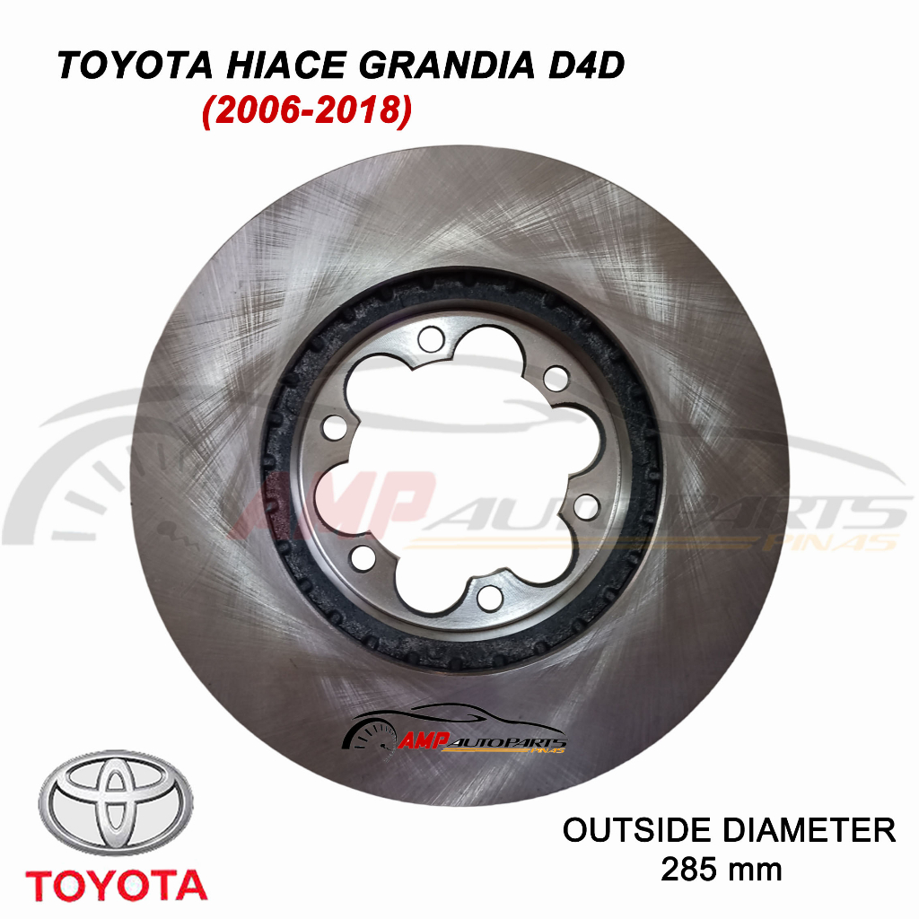 Brake Disc Rotor For TOYOTA HIACE GRANDIA D4D (2006-2018) | Shopee ...