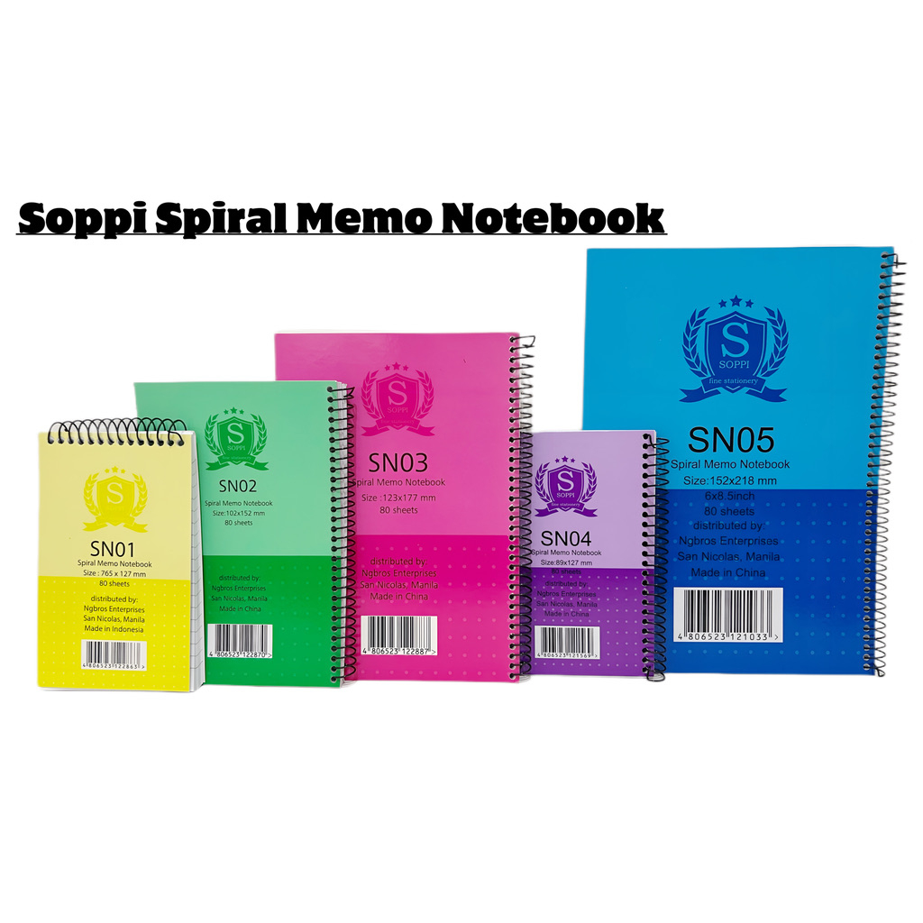 Soppi Spiral Memo Notebook | Shopee Philippines