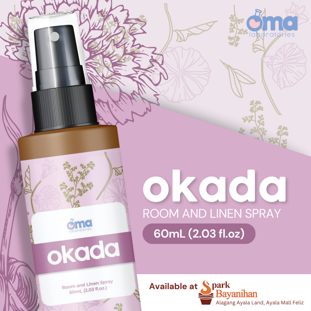 Okada Room and Linen Spray by Oma Labs (Fragrance for Room, Car, and Bathroom) | Shopee Philippines