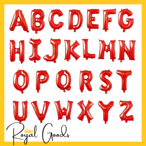 Red Balloons Letters & Numbers Balloon Letter Number 16 Inches ...