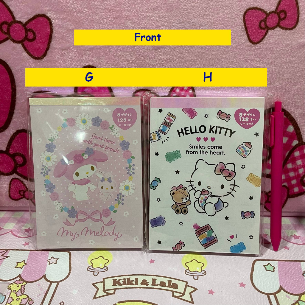 Sanrio Design Medium Size Notepad / Memo Pad- My Melody, Hello Kitty ...