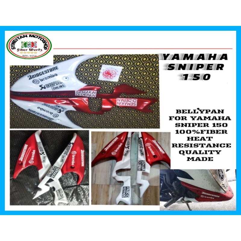 BELLY PAN FOR SNIPER 150 for stock pedal | Shopee Philippines