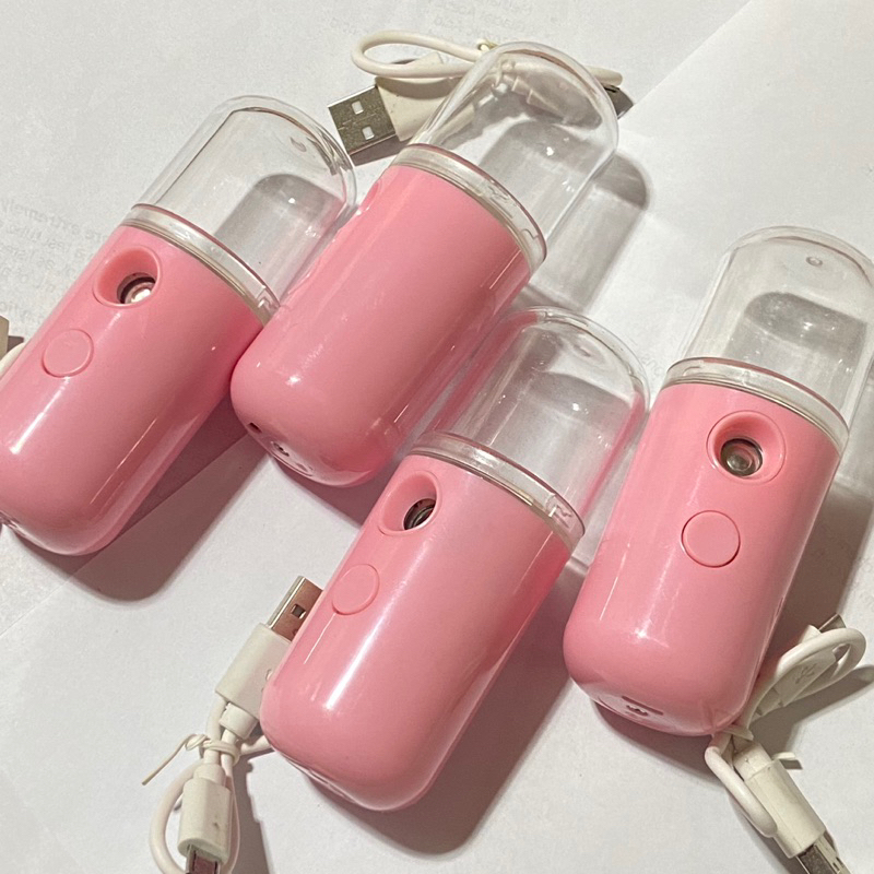 PORTABLE MIST SPRAYER HUMIDIFIER IN PINK AND WHITE | Shopee Philippines