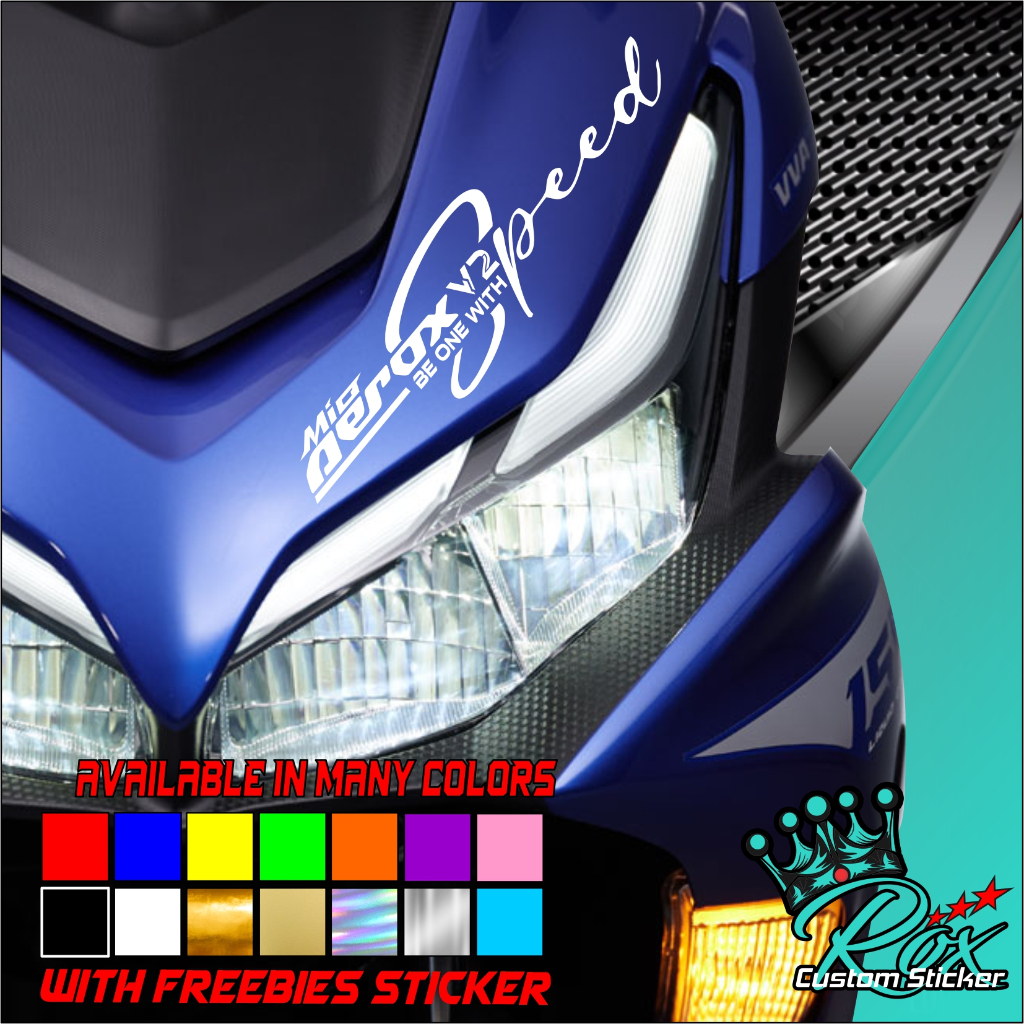 aerox v2 be one with speed diecut machine cut waterproof | Shopee ...