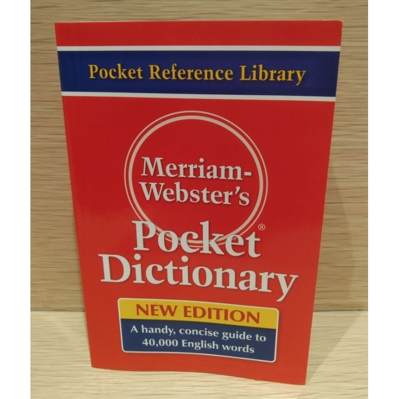 Merriam Webster's Pocket Dictionary (softcover) | Shopee Philippines