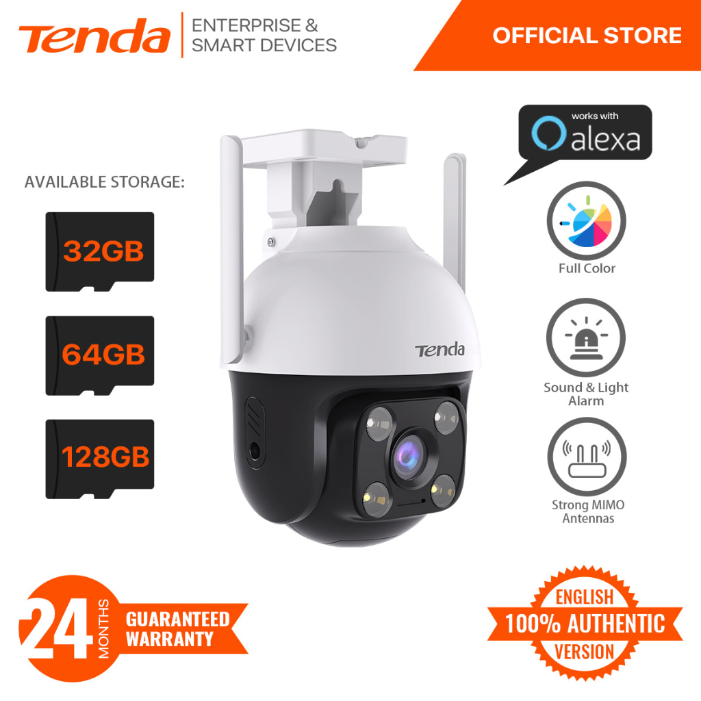 Tenda CH3 Outdoor Smart Full Color 1080P Security Wifi Camera ...