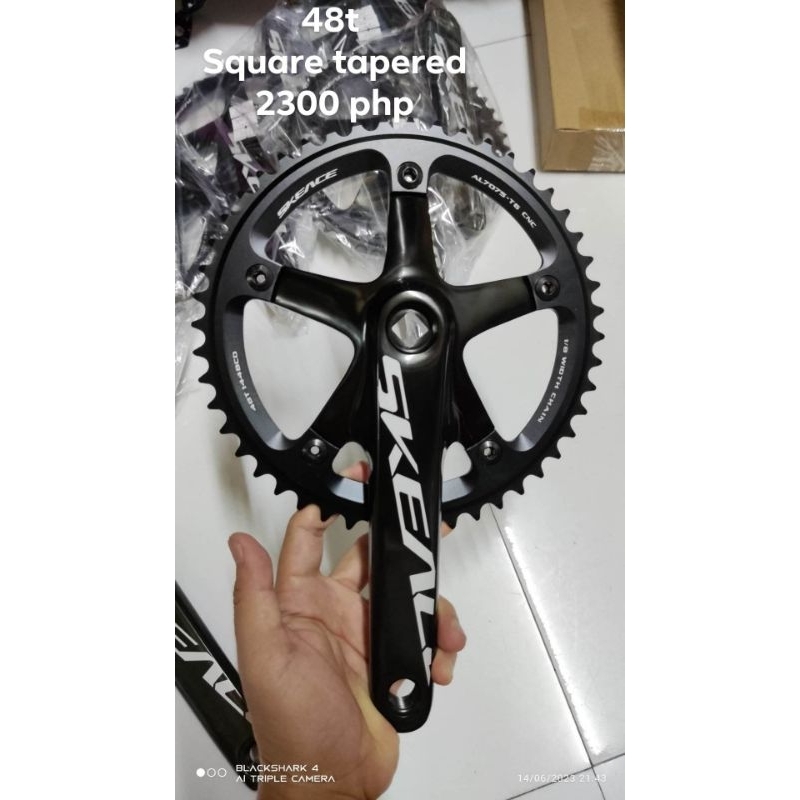 SKEACE CRANKSET 48t, arm 165, 144bcd FULL ALLOY 2850 PESOS square ...