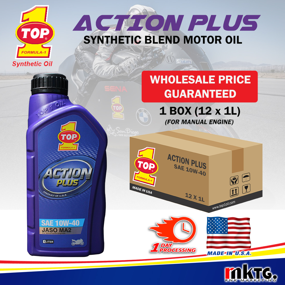 Rainy Sale: ₱100 OFF + Free Gift! (TOP1 JERSEY) Top1 ACTION-PLUS 10W-40 ...