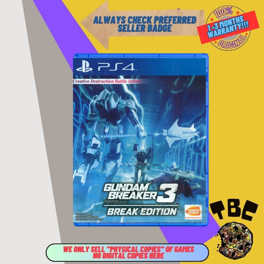 Gundam Breaker 3 Break Edition - PS4 [R3] | Shopee Philippines