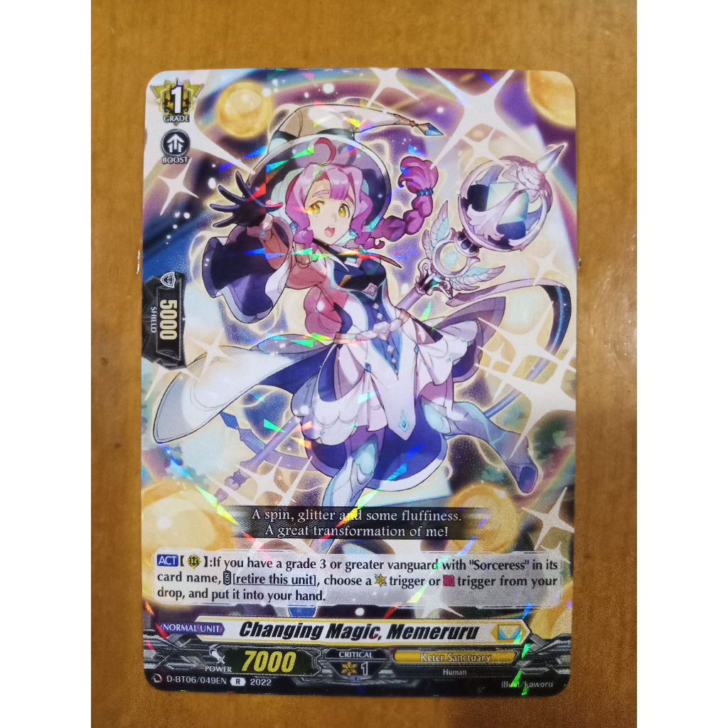 CFV Changing Magic, Memeruru R D-BT06 Keter Sanctuary Cardfight Vanguard English | Shopee ...