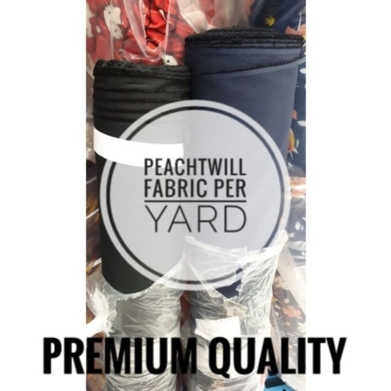 Peach Twill fabric per yard Kanebo Navy Blue and Black for uniforms | Shopee Philippines