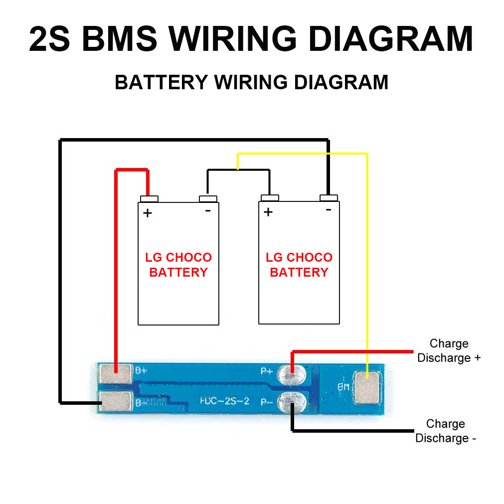 LG CHOCO RECHARGEABLE BATTERY 18650 7.4V 3000mAh, 2S 7.4V 8.4V 8A BMS ...