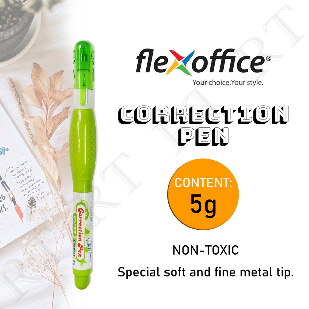 [1 PIECE] FO-CP07 Flex Office Correction Pen Correction Liquid School ...