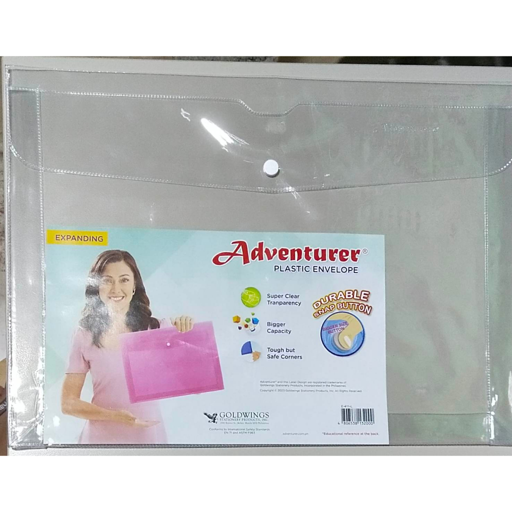E-411-L GAUGE 8 ADVENTURER EXPANDING PLASTIC ENVELOPE TRANSPARENT ... E-411-L GAUGE 8 ADVENTURER EXPANDING PLASTIC ENVELOPE TRANSPARENT ...