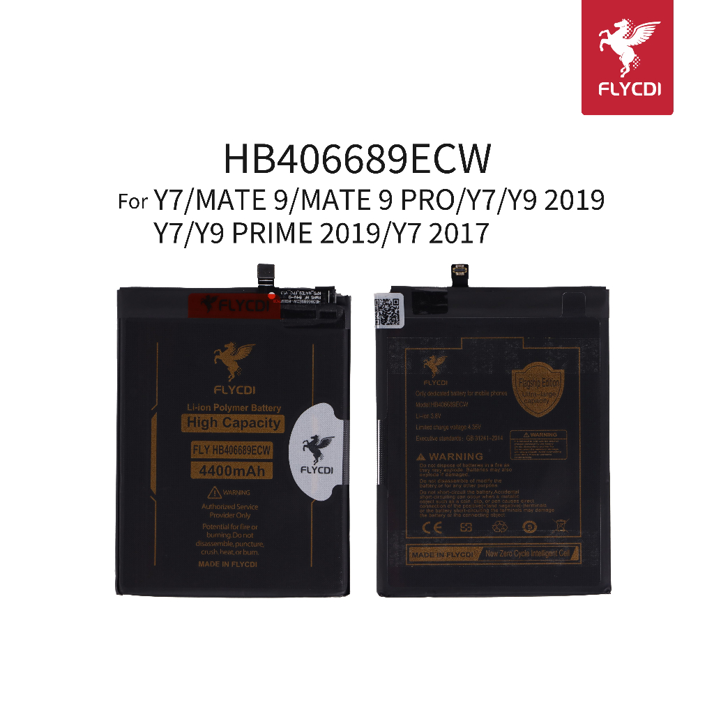 Original FLYCDL HB406689ECW Y7 /Y9 2019/ Y9 Prime 2019 Battery 100% ...