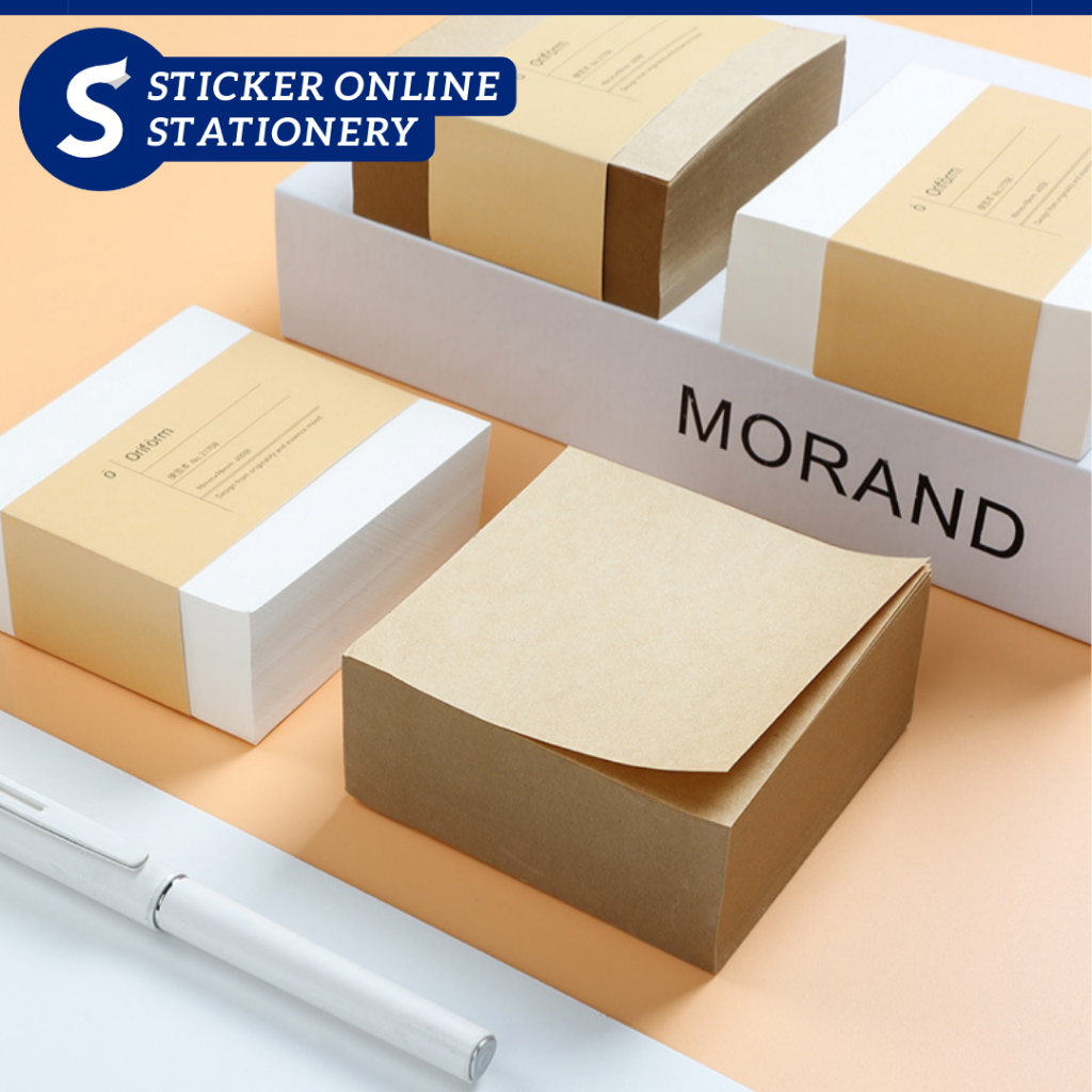 400 Sheets Sticky Thickened Square Student Memo Tearable Notes School ...
