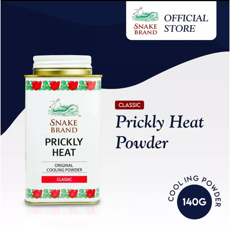 SNAKE BRAND PRICKLY HEAT COOLING POWDER CLASSIC 140g | Shopee Philippines