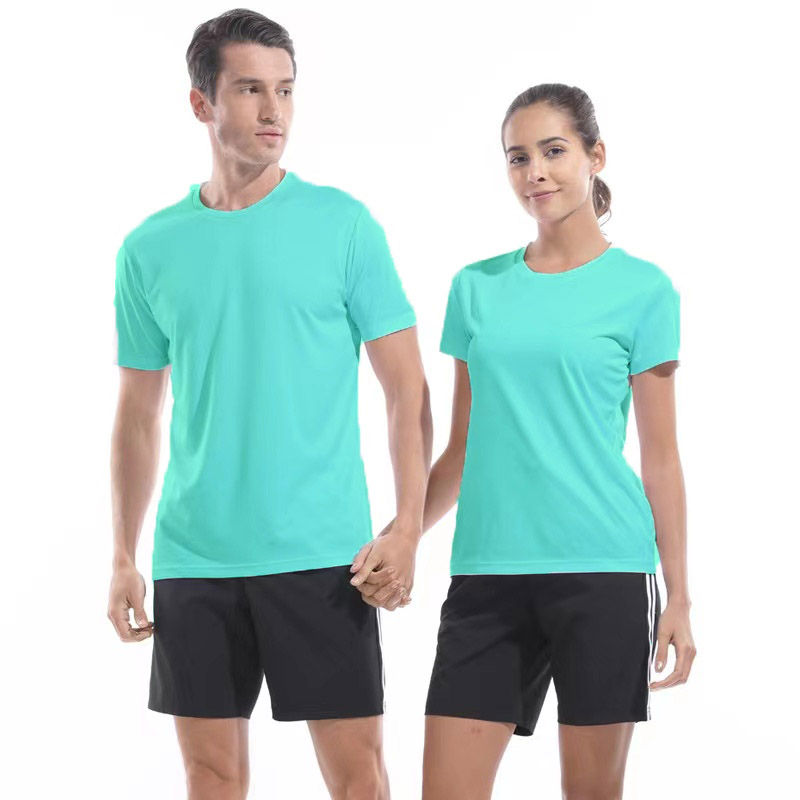 SIMPLE ACTIVE drifit t-shirt Unisex MINT GREEN color round neck T-shirt ...