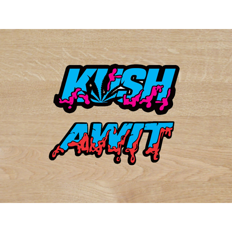 KUSH AWIT Vinyl Sticker Waterproof Sticker High Quality Laminated ...