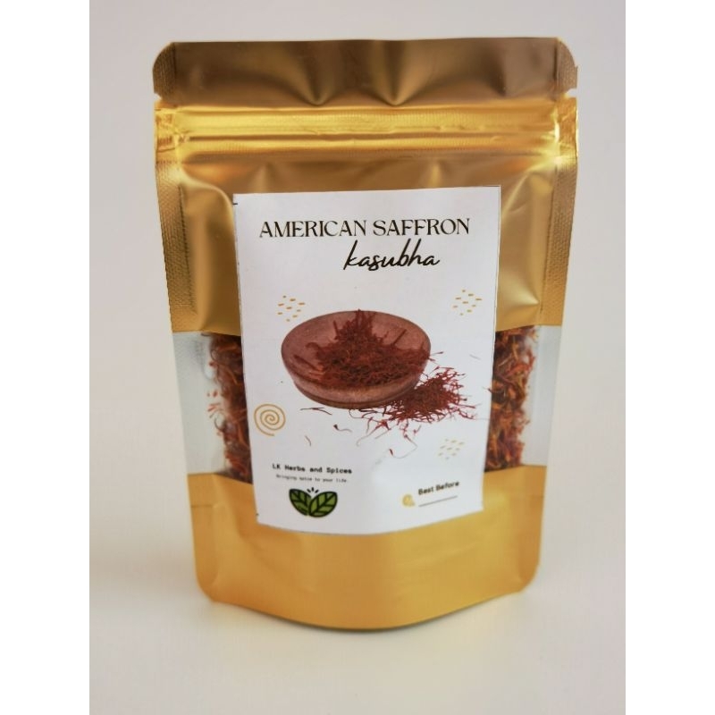 American Saffron (kasubha) by LK Herbs and Spices (15g) | Shopee ...