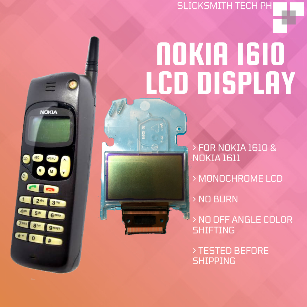 Nokia 1610 LCD Replacement | Original Nokia Parts | Shopee Philippines