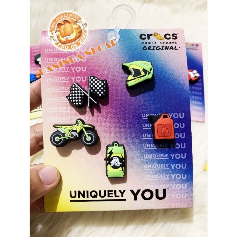 Original Crocs Jibbitz 5 Pack - Dirt Bike | Shopee Philippines