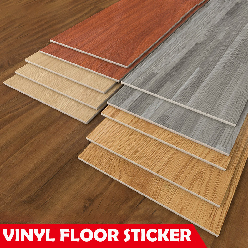 Vinyl Floor Sticker 91X15cm Waterproof PVC Vinyl Tiles Flooring Self ...