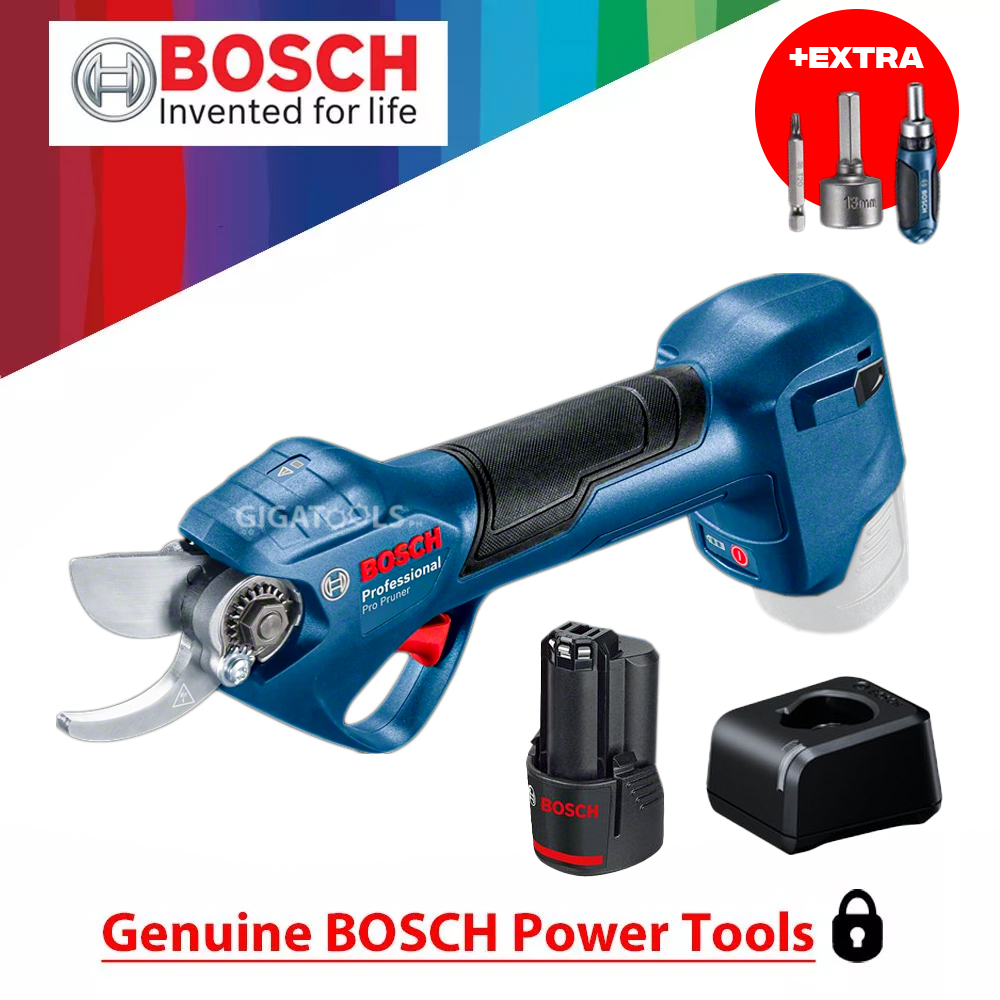 Bosch Professional Cordless Brushless Pro Pruner / Secateur 12V Kit Set ...