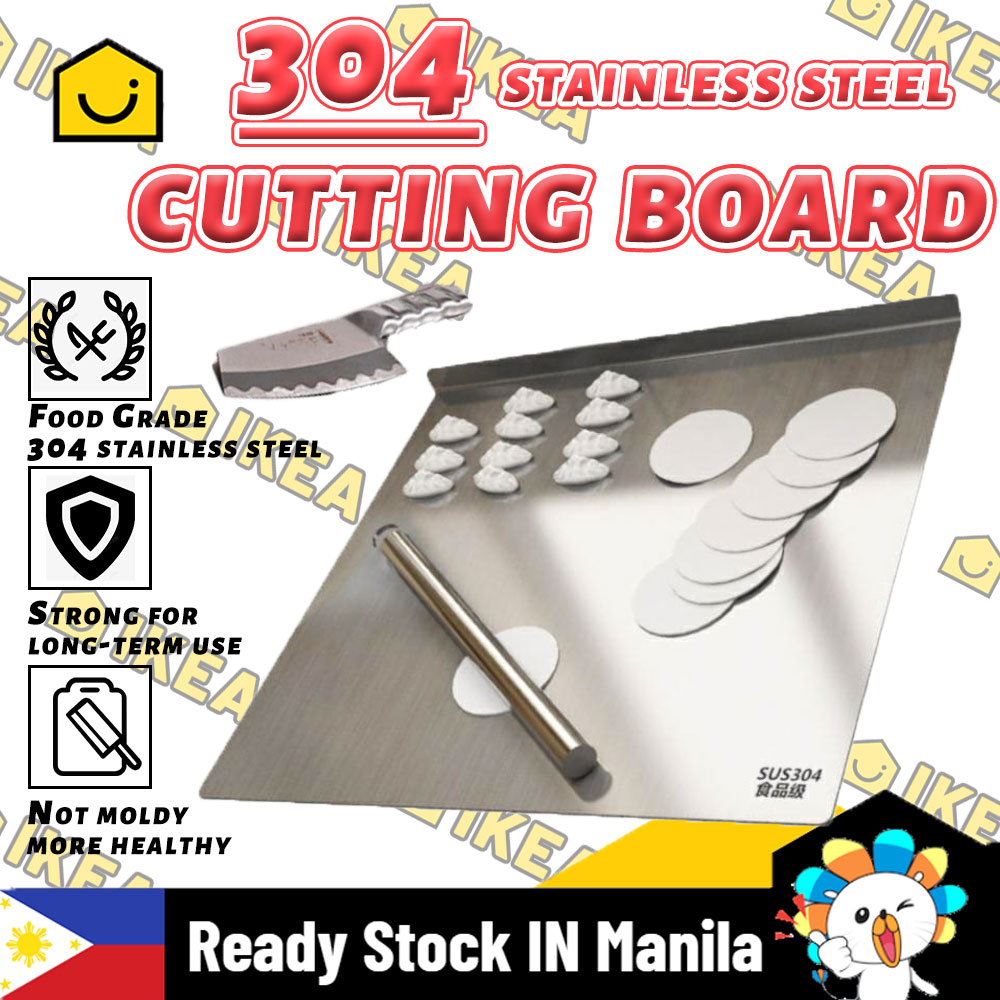 304 Stainless Steel Chopping Board Heavy-Duty Kitchen Cutting Board Set ...