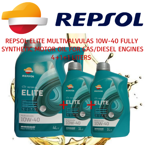 REPSOL Elite Multivalvulas 10W-40 Fully Synthetic for Gas / Diesel ...