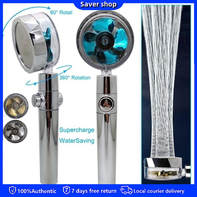 COD High pressure power vortex 360° pressurized propeller shower head ...