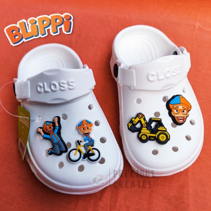 BLiPPi THEMED CROCS / CLOSS FOR KIDS (With 4 Jibbitz of Blippi ...