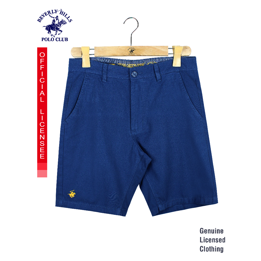 Beverly Hills Polo Club Men’s Non-Stretch Twill Bermuda Chino Shorts in ...