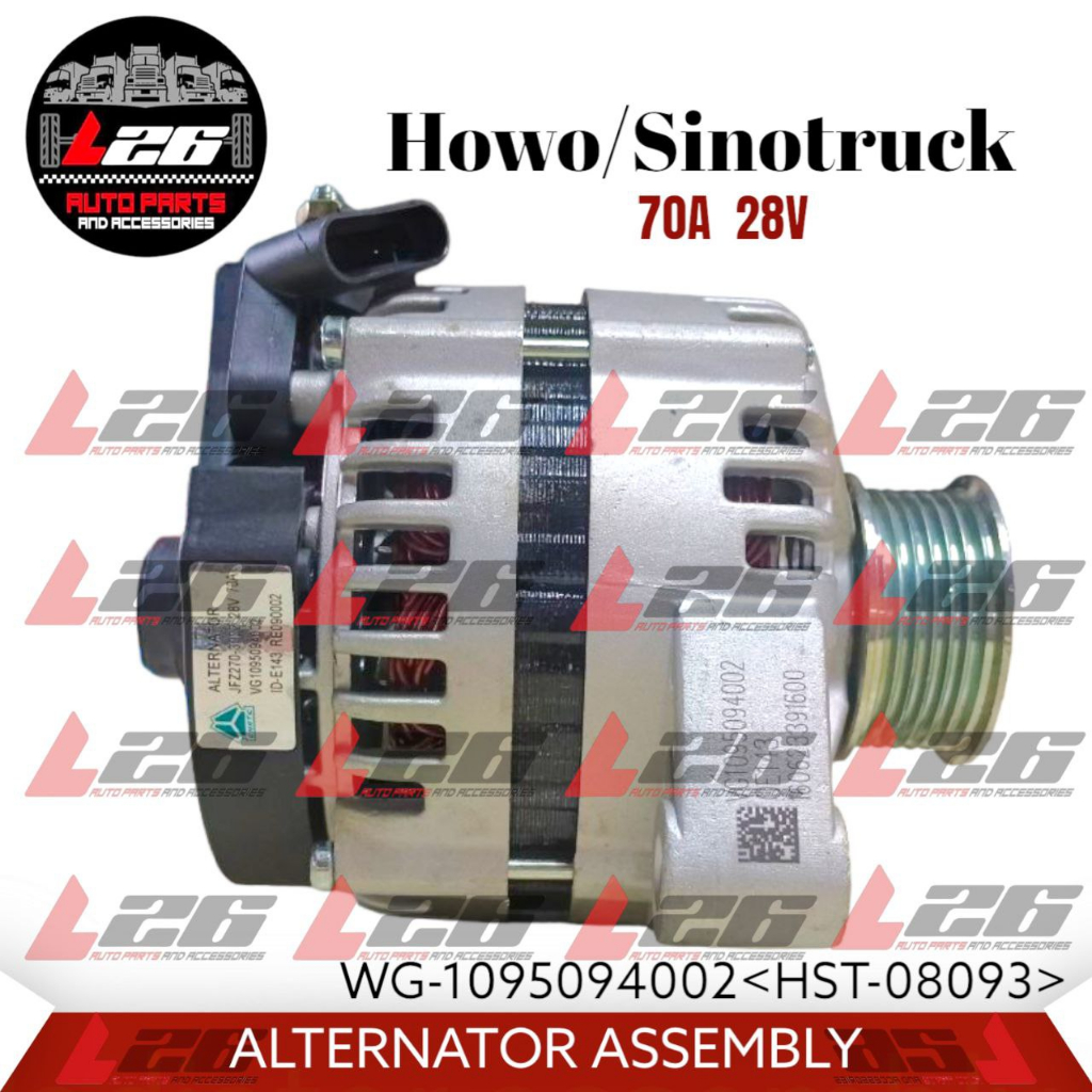 Howo Sinotruck Alternator Assembly 70A 28v 6 Pulley w/o Vacuum ...