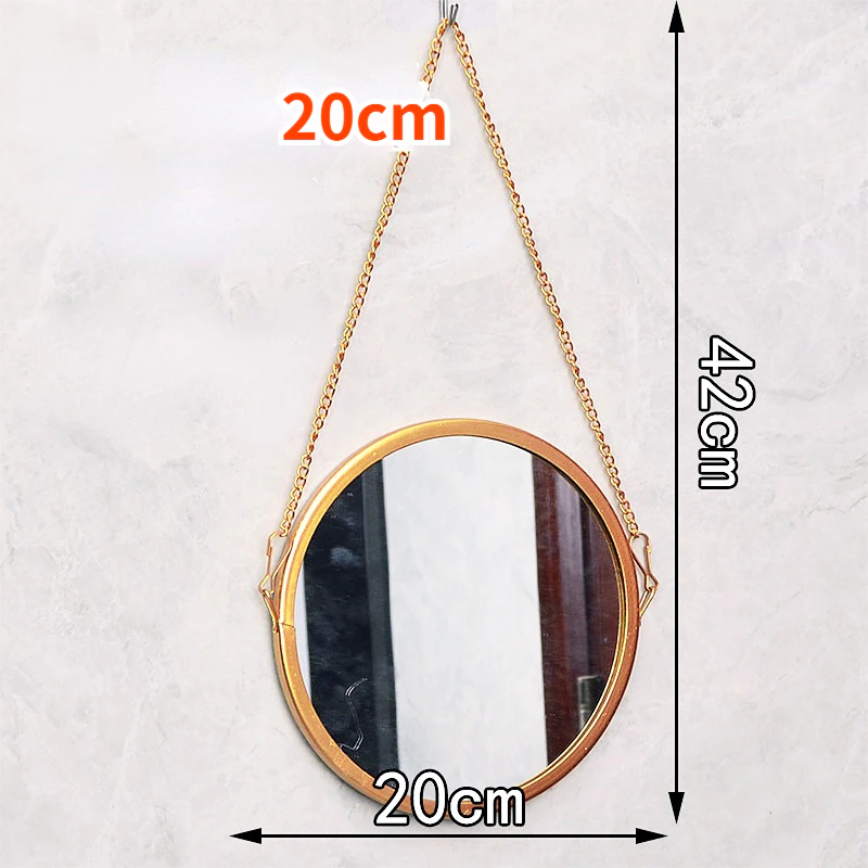 20CM ROUND MIRROR-Hanging Mirror Round Wall-mounted Makeup Mirror ...