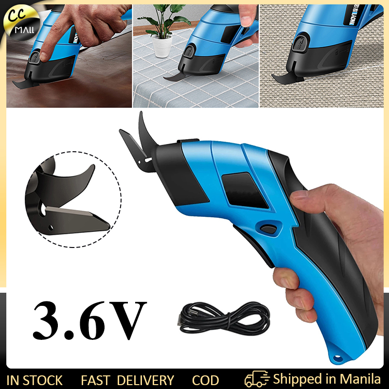 Electric Scissor Auto Cutter Cordless 3.6v Lithium Battery For Cutting ...